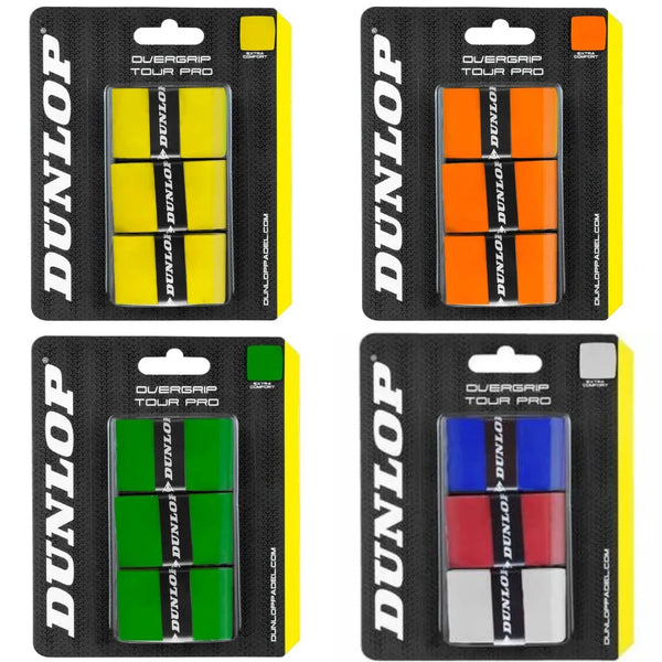 Dunlop Tour Pro Padel Bat Overgrips - 3 Pack